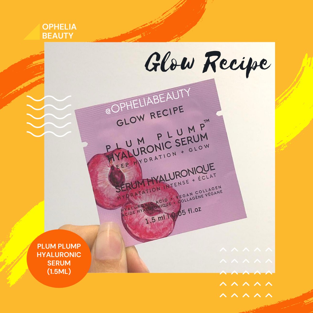 Jual GLOW RECIPE Plum Plump Hyaluronic Serum (Sachet 1.5ml) | Shopee ...