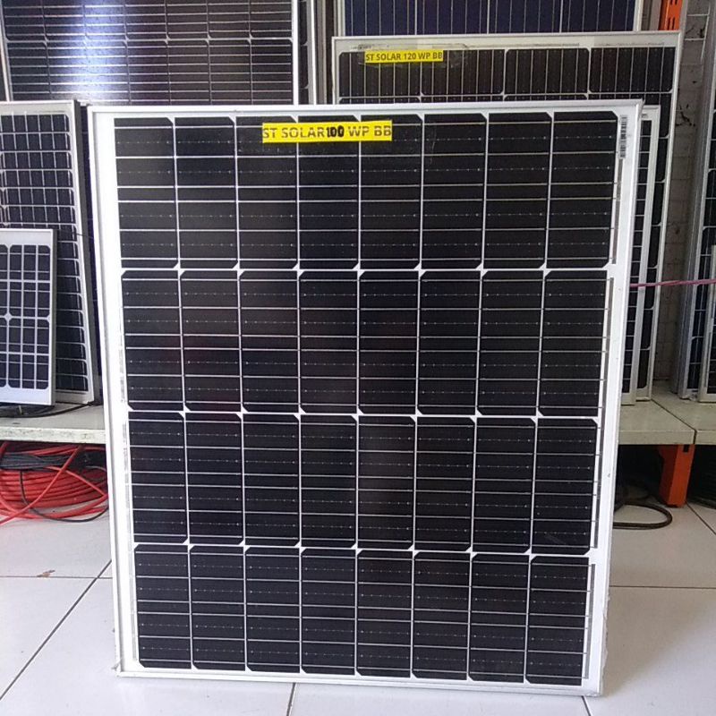 Jual PANEL SURYA / SOLAR CELL ST SOLAR 100WP MONO | Shopee Indonesia