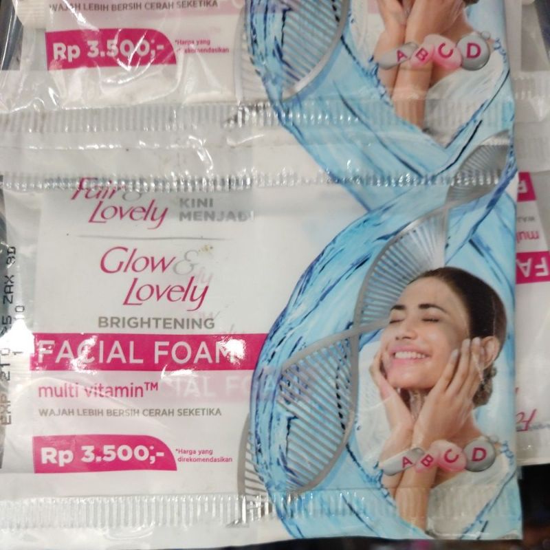 Jual Cream Fair and Lovely Cream Facial Foam / Glow and lovely sachet | Shopee Indonesia