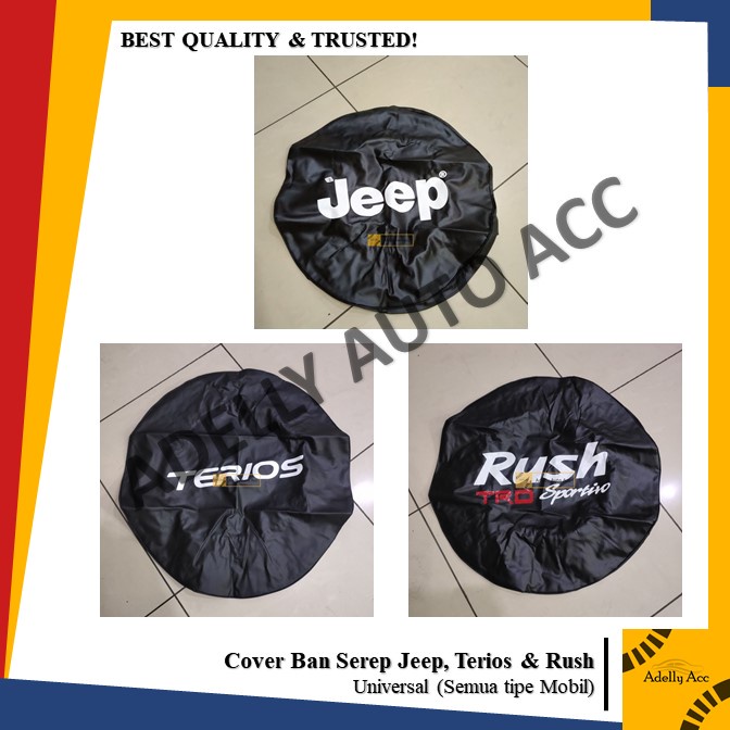 Jual Sarung Ban Serep / Penutup Ban Serep Mobil Motif JEEP Rush Terios ...