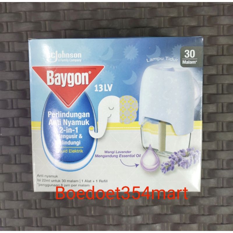 Jual BAYGON LIQUID ALAT ELECTRIC LAVENDER STARTER PACK 22ML | Shopee Indonesia