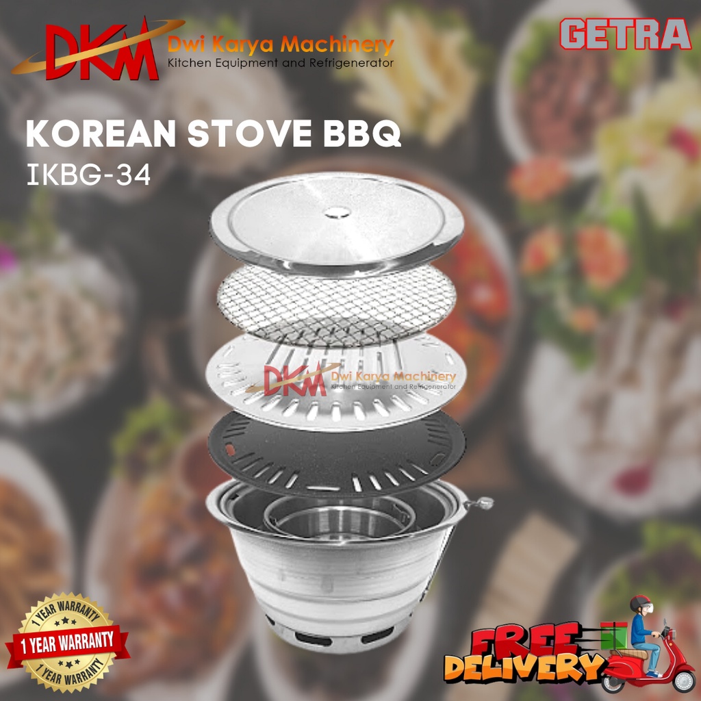 Jual Korean BBQ Stove IKBG-34 GETRA / Kompor Korea BBQ | Shopee Indonesia