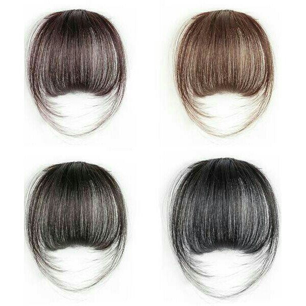 Jual PONI CLIP RAMBUT PALSU WANITA TIPIS + SIDE BANG 01 | Shopee Indonesia