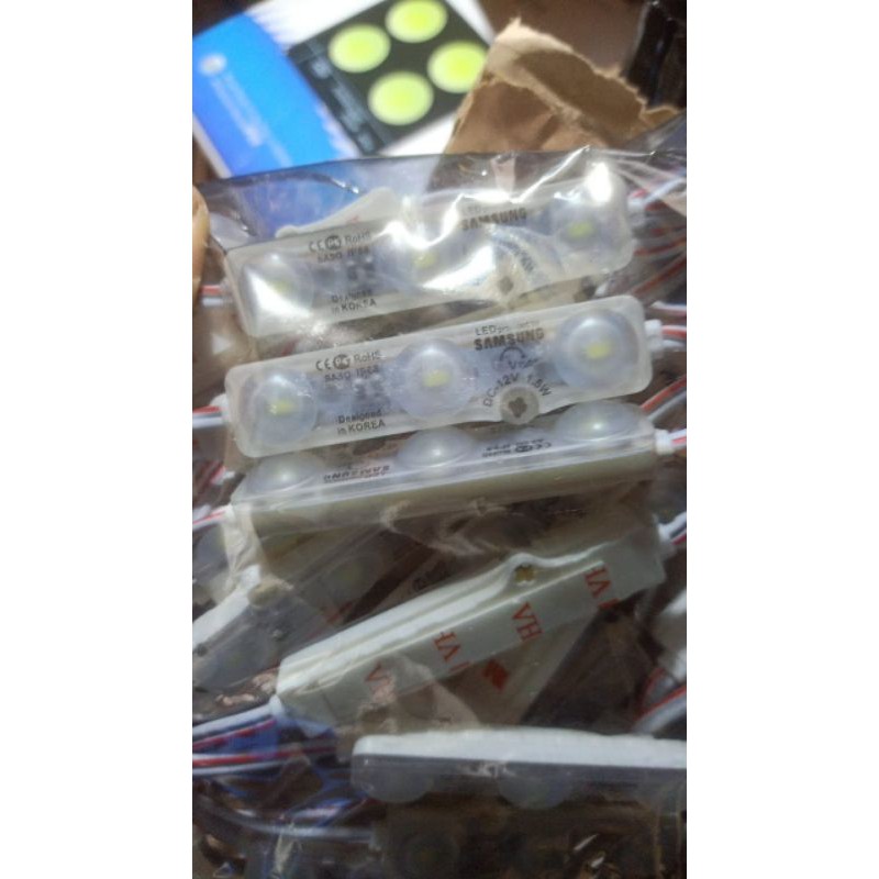 Jual Lampu LED modul strip 3 mata samsung | Shopee Indonesia