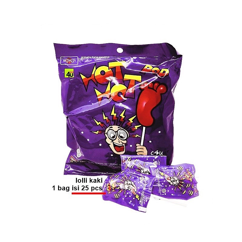 Jual PERMEN KAKI - HOT - HOT POP isi 25 PCS | Shopee Indonesia