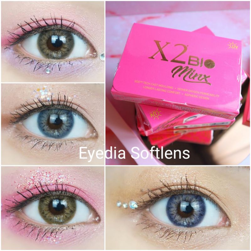 Jual X2 BIO MINX 14.5 mm (READY MINUS) Softlens | Shopee Indonesia