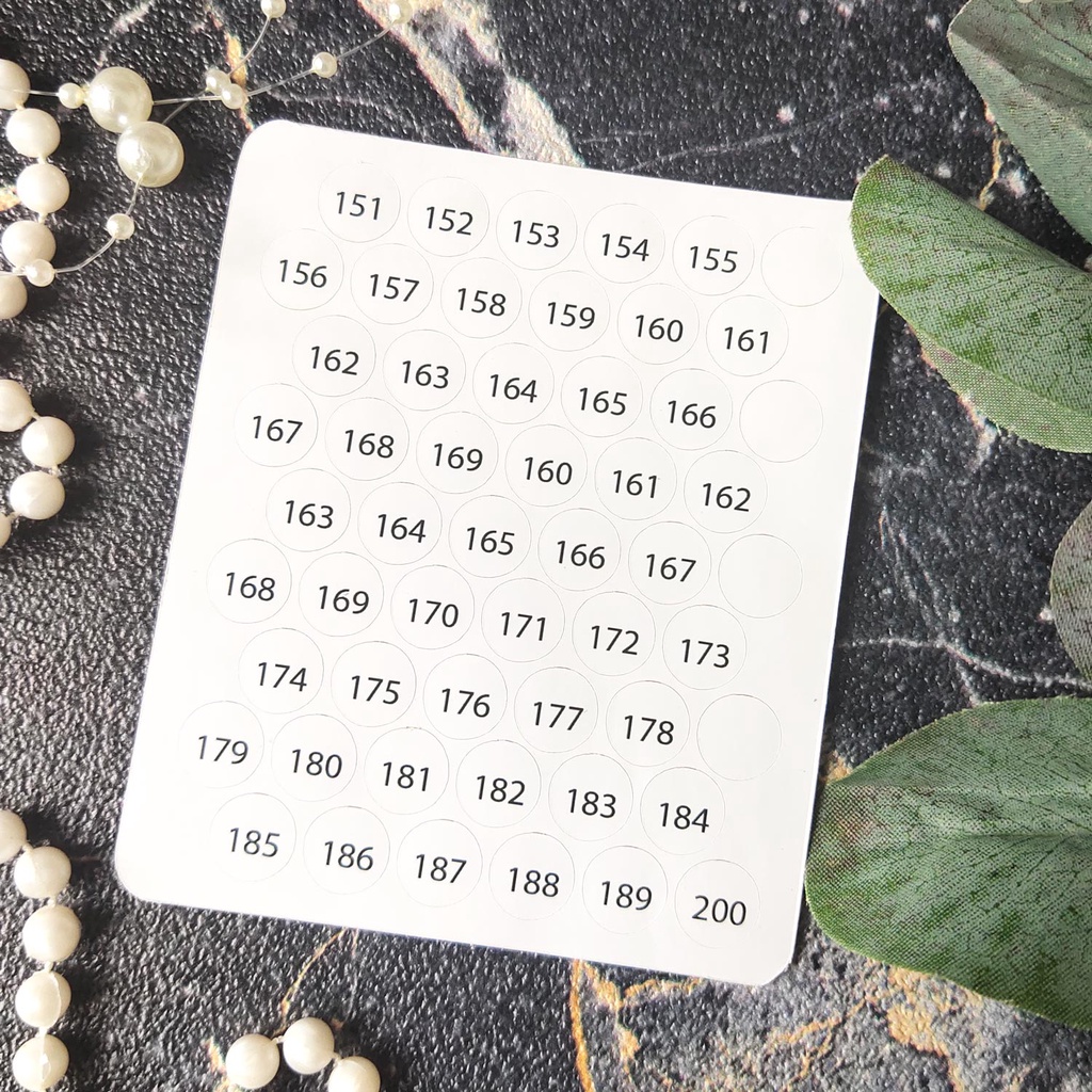 Jual Stiker sticker nomor angka untuk ditempel di Angpao Wedding [READY ...