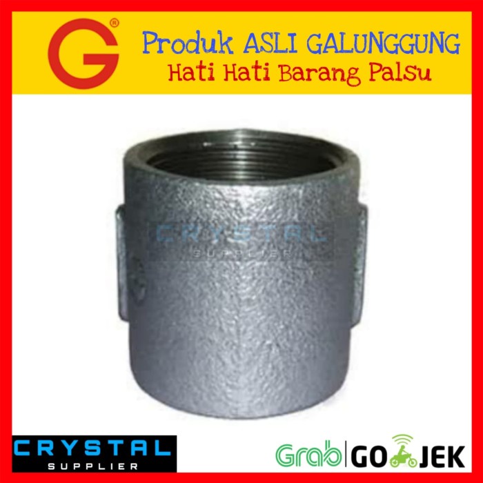 Jual SOCKET GALVANIS BESI 1/2" G BRAND DRAT BSPT / SOK SOCK SOKET ...