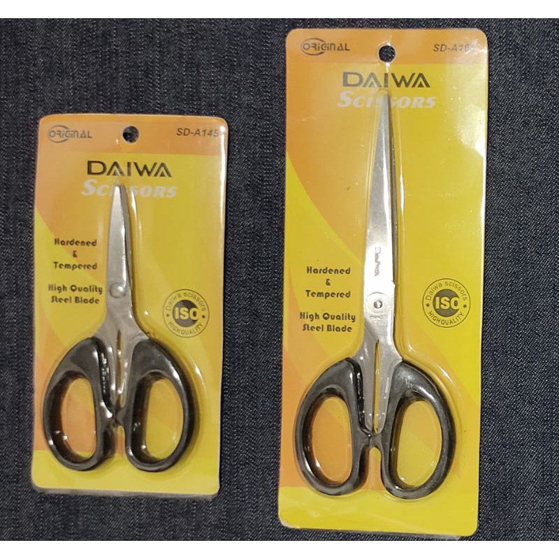 Jual Gunting kecil sedang besar stainless gagang hitam Daiwa Montana ...