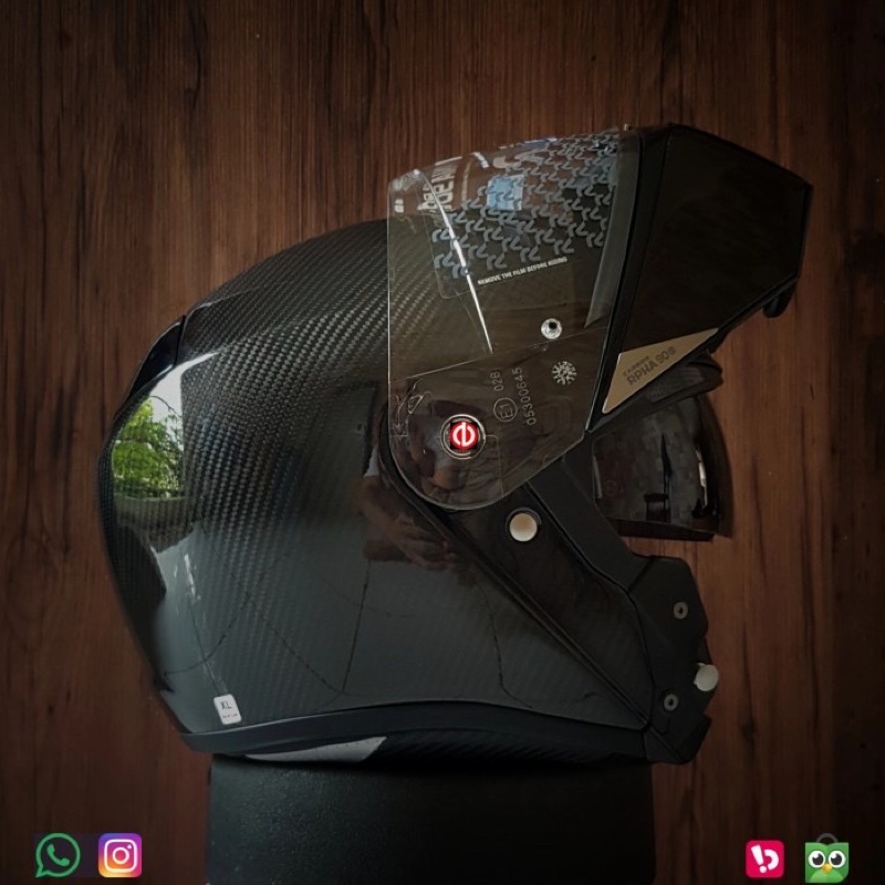 Jual HJC RPHA 90s CARBON HELM MODULAR | Shopee Indonesia