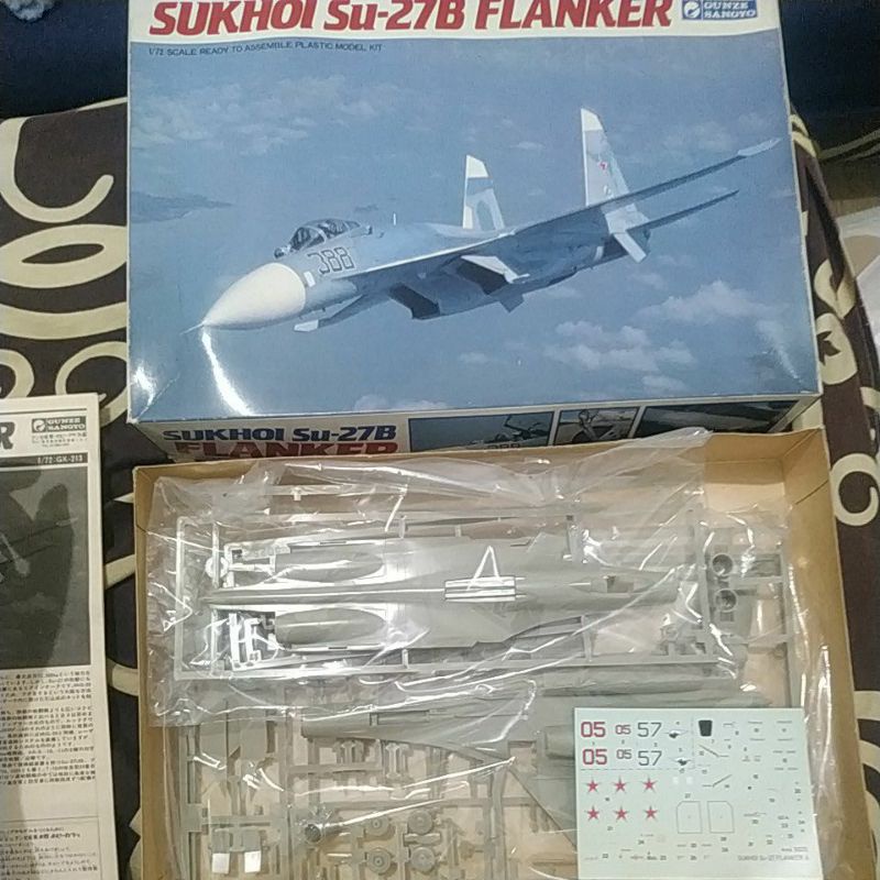 Jual pesawat sukhoi su-27b flanker 1/72 model kit gunze sangyo | Shopee ...