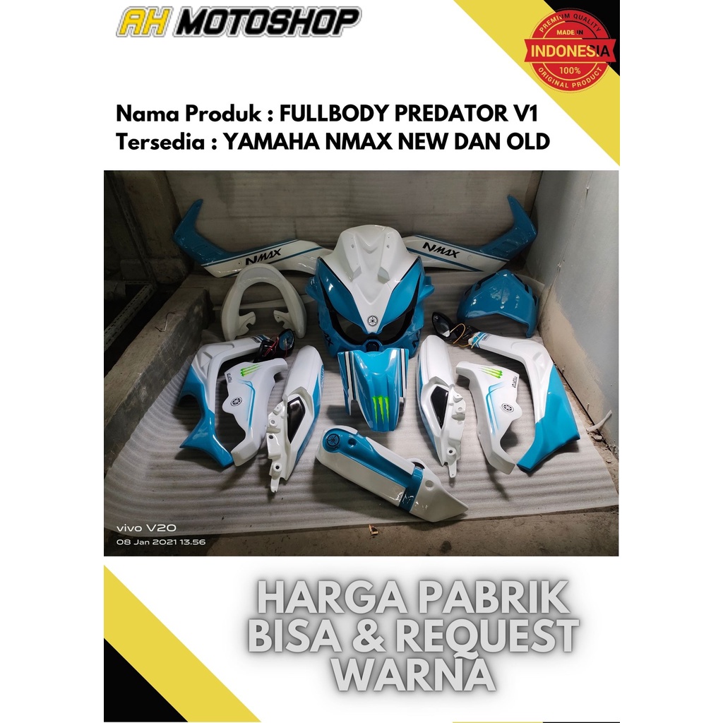 Jual PREDATOR YAMAHA NMAX PREDATOR V2 NMAX NEW 2020 2021 DAN LAMA BIRU ...