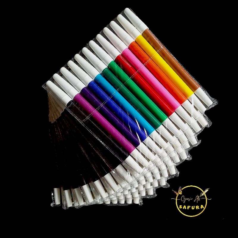 Jual spidol warna isi 12 warna spidol kecil termurah grosir | Shopee ...