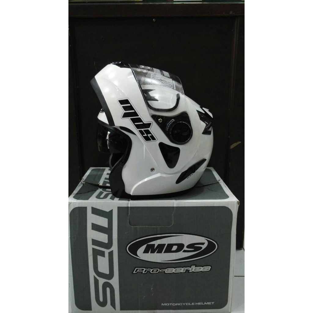 Jual HM-1948 Helm Fullface Mds Modular Pro Rider Solid Murah | Shopee ...