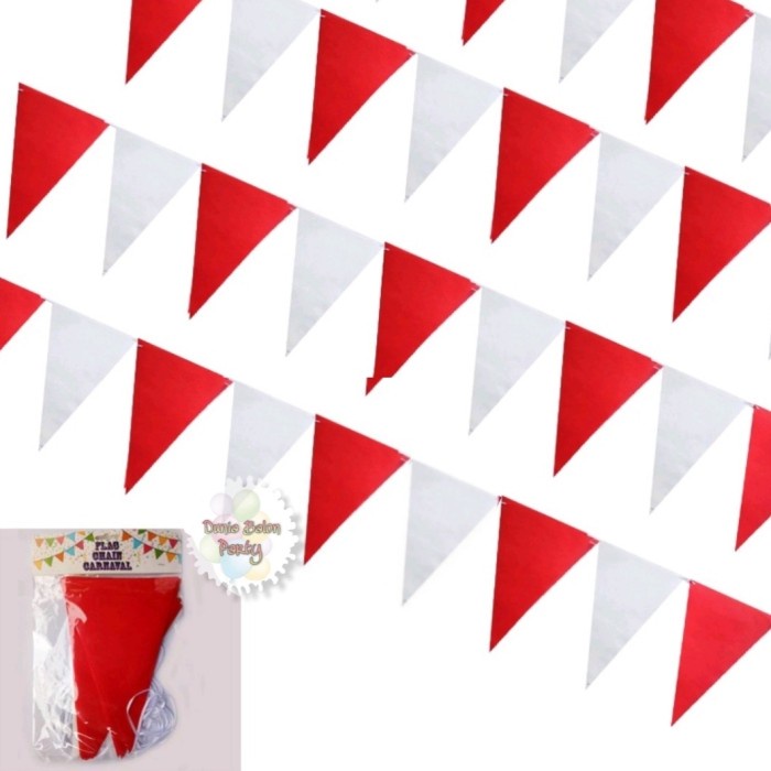 Jual Banner Bendera Merah Putih Segitiga / Bendera HUT RI / 17 Agustus | Shopee Indonesia