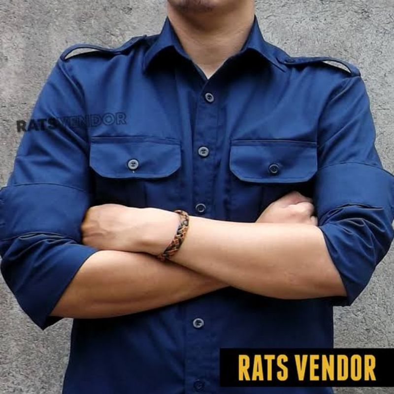 Jual kemeja pdl lengan panjang kemeja pdl net tv | Shopee Indonesia