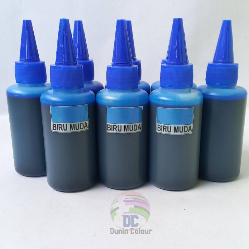 Jual Tinta Stampel Otomatis/Flas 100ML Warna Biru Muda | Shopee Indonesia