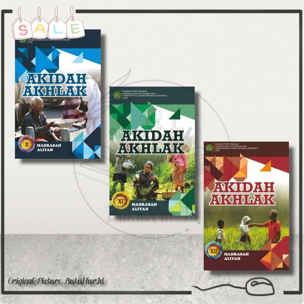 Jual Buku Akidah Akhlak MA Kelas 10.11.12. KMA Cetakan 2020 Kemenag - 100% Original | Shopee ...