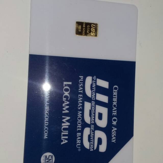 Jual Logam mulia UBS 0,5 gr card | Shopee Indonesia