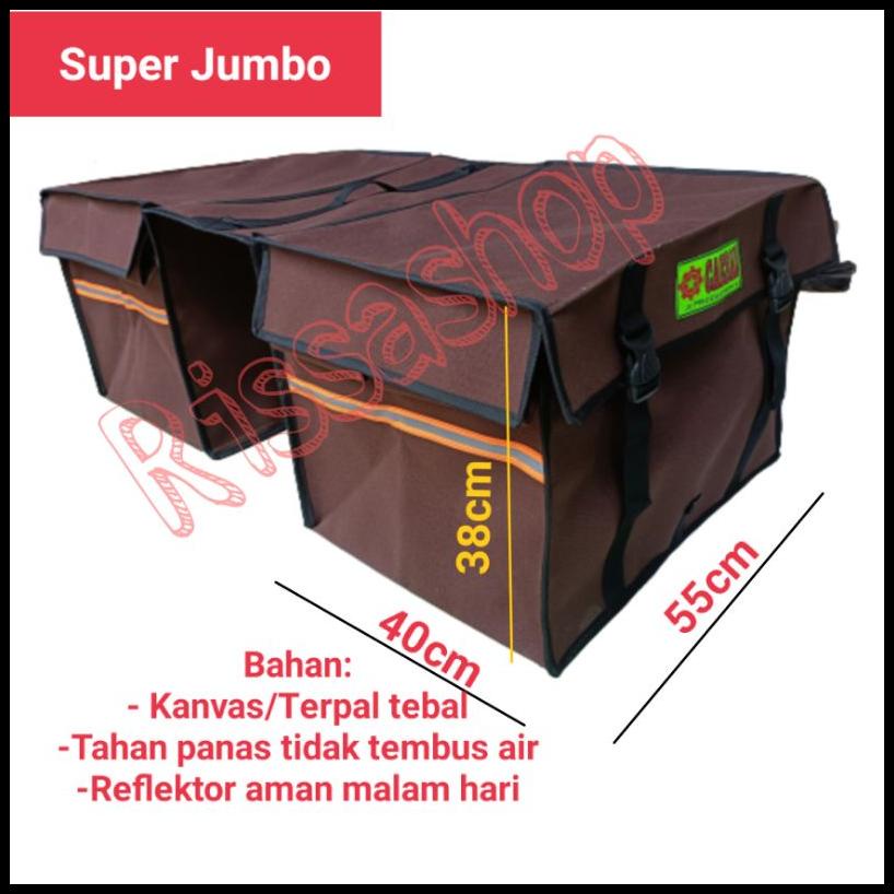 Jual Tas Pos Obrok Motor Rengkek Terpal Kanvas Kuat Jumbo | Shopee ...
