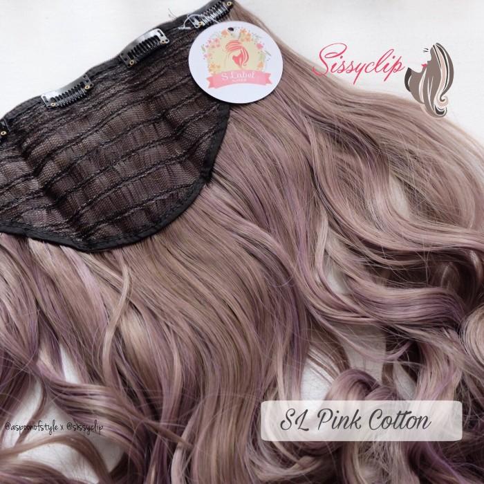 Jual Sl Pink Cotton - Hair Extension Clip | Shopee Indonesia
