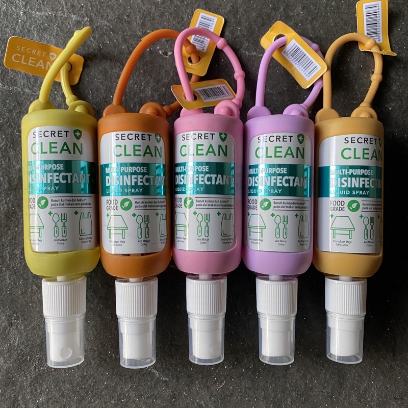 Jual Secret Clean Multi Purpose Disinfectant 60ml Bonus Gantungan ...