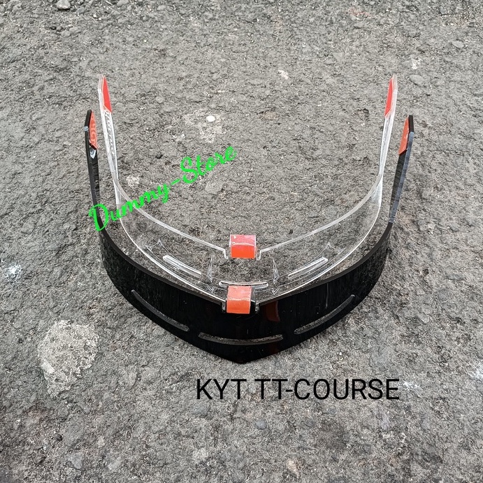 Jual Spoiler Helm KYT TT COURSE AKRILIK | TEBAL 3MM / SPOILER TTC ...