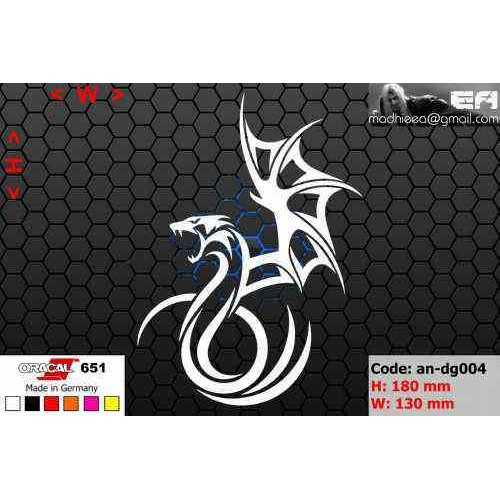 Jual ea cutting sticker / decal Code: an-dg004 ( dragon / naga ...