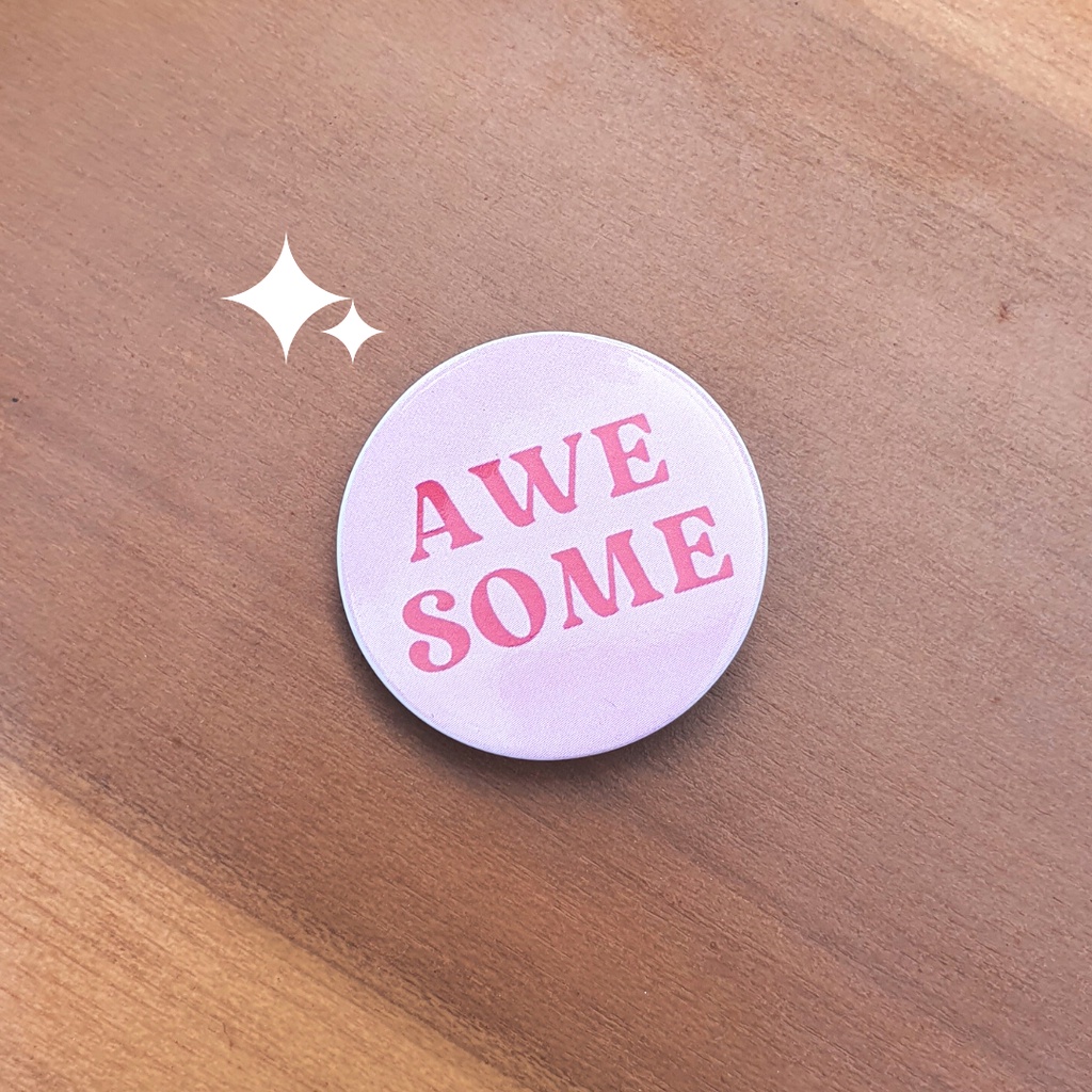 Jual Varian Pin Tas Aksesoris bros y2k diameter 3cm Mini catur Black ...