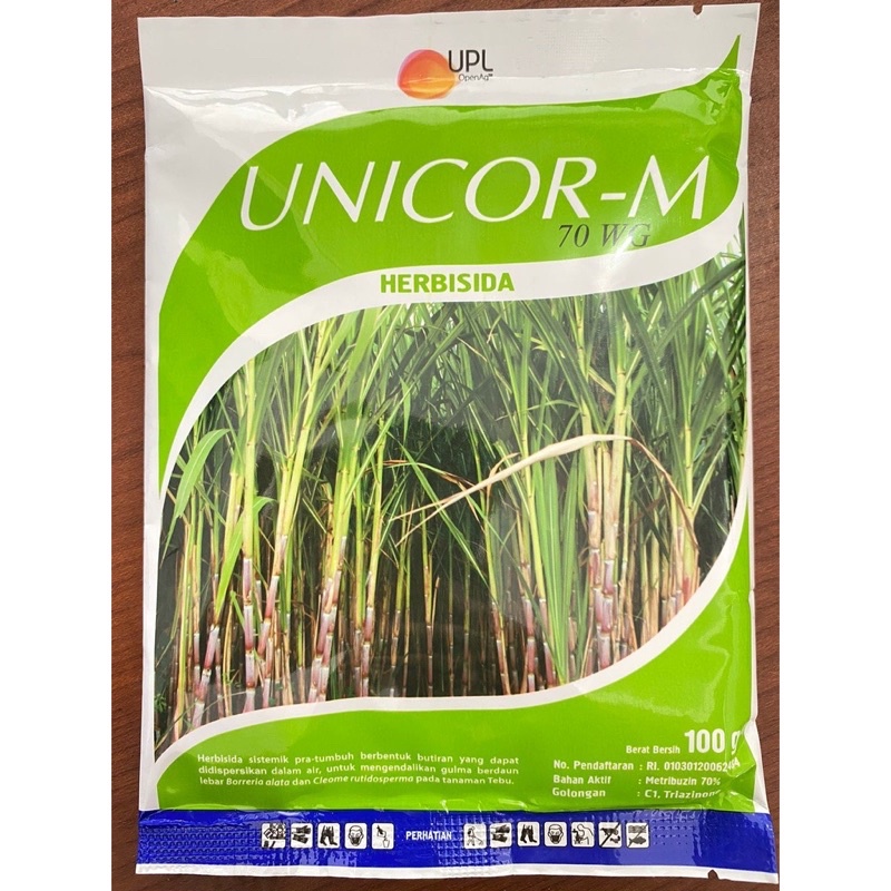 Jual ( 100% ORIGINAL ) UNICOR-M 70 WG 100gr Herbisida selektif tan kentang wortel | Shopee Indonesia
