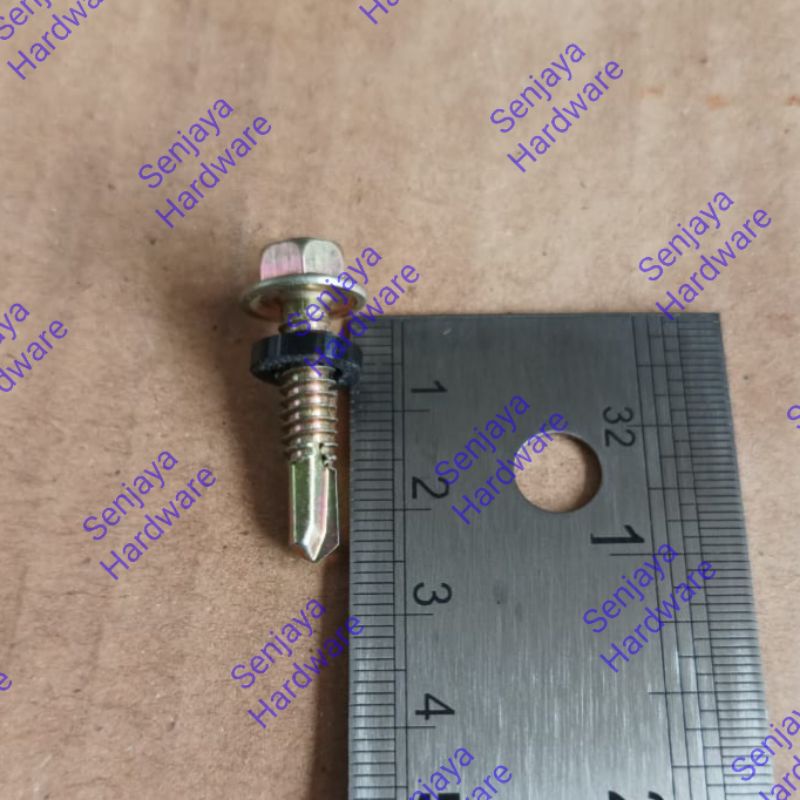 Jual Sekrup skrup roofing kuning baut atap baja ringan 12 x 25 atau 2,5 ...