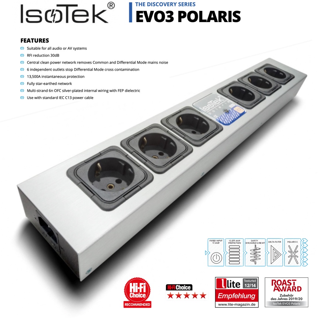 Jual Isotek Polaris power distribution power filter 6 outlet | Shopee ...