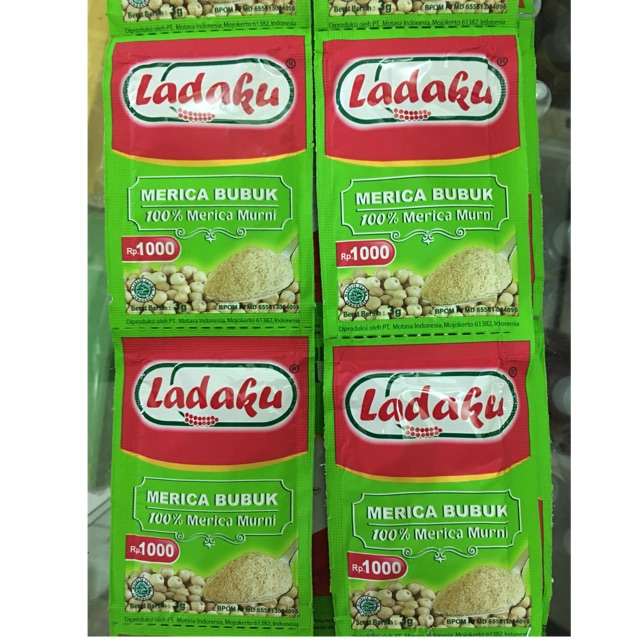 Jual LADAKU sachet Lada Putih Bubuk 12x2.5gr | Shopee Indonesia