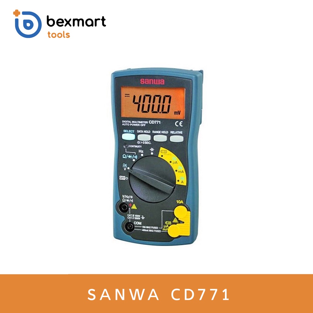 Jual Digital Multimeter Multitester SANWA CD771 / CD 771 | Shopee Indonesia