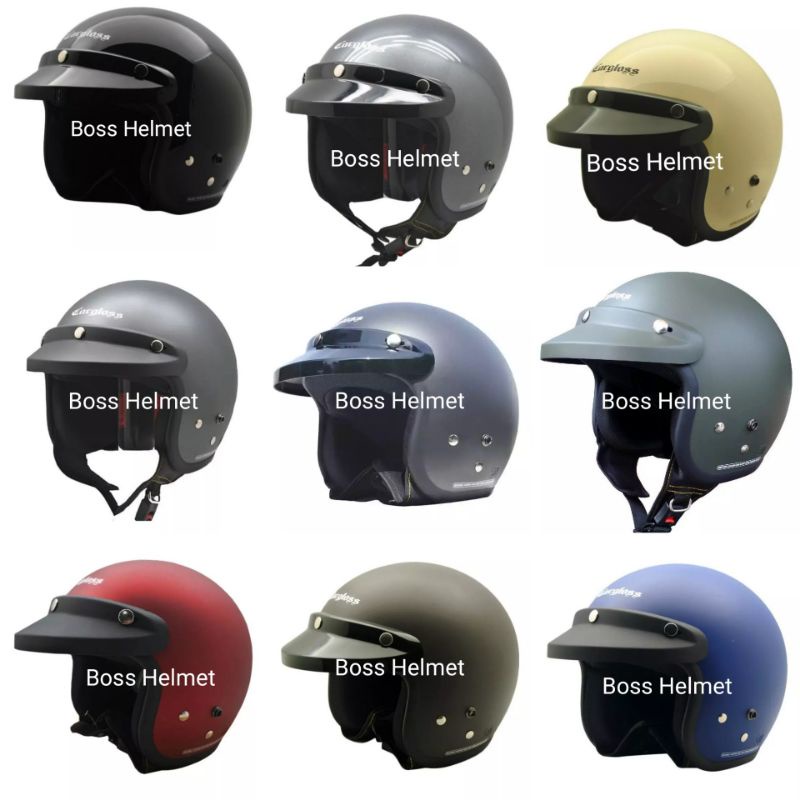 Jual HELM CARGLOSS "HELM PAK JOKOWI" CFM GHOTIC Helm Retro Half Face ...
