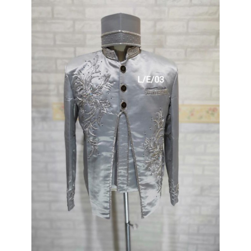 Jual Beskap Pengantin kancing tiga /beskap pengantin pria Payet Size ...