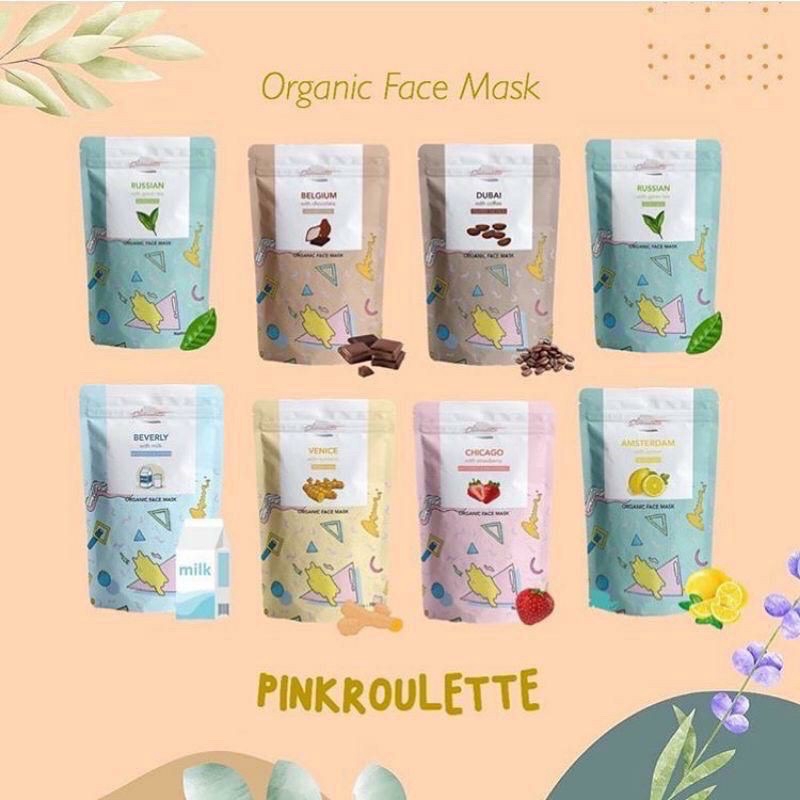 Jual [TERMURAH SESHOPEE!] MASKER WAJAH ORGANIK PINKROULETTE 60GR FULL SIZE ORGANIC PINK ROULETTE ...