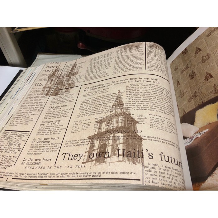 Jual Wallpaper Dinding Motif Koran Vintage | Shopee Indonesia