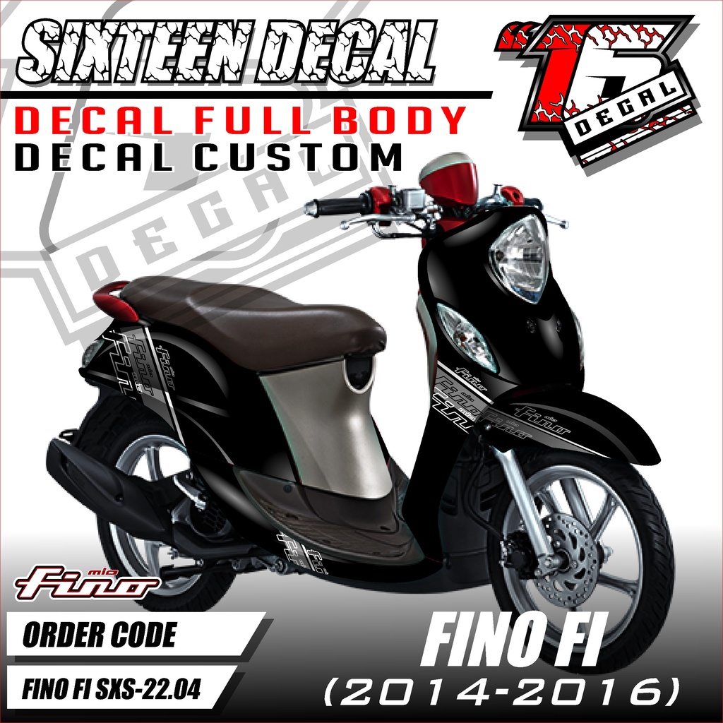 Jual Decal Full Body Hologram Laser Pelangi Motor Yamaha Fino Fi 125 Stiker Full Body Desain ...