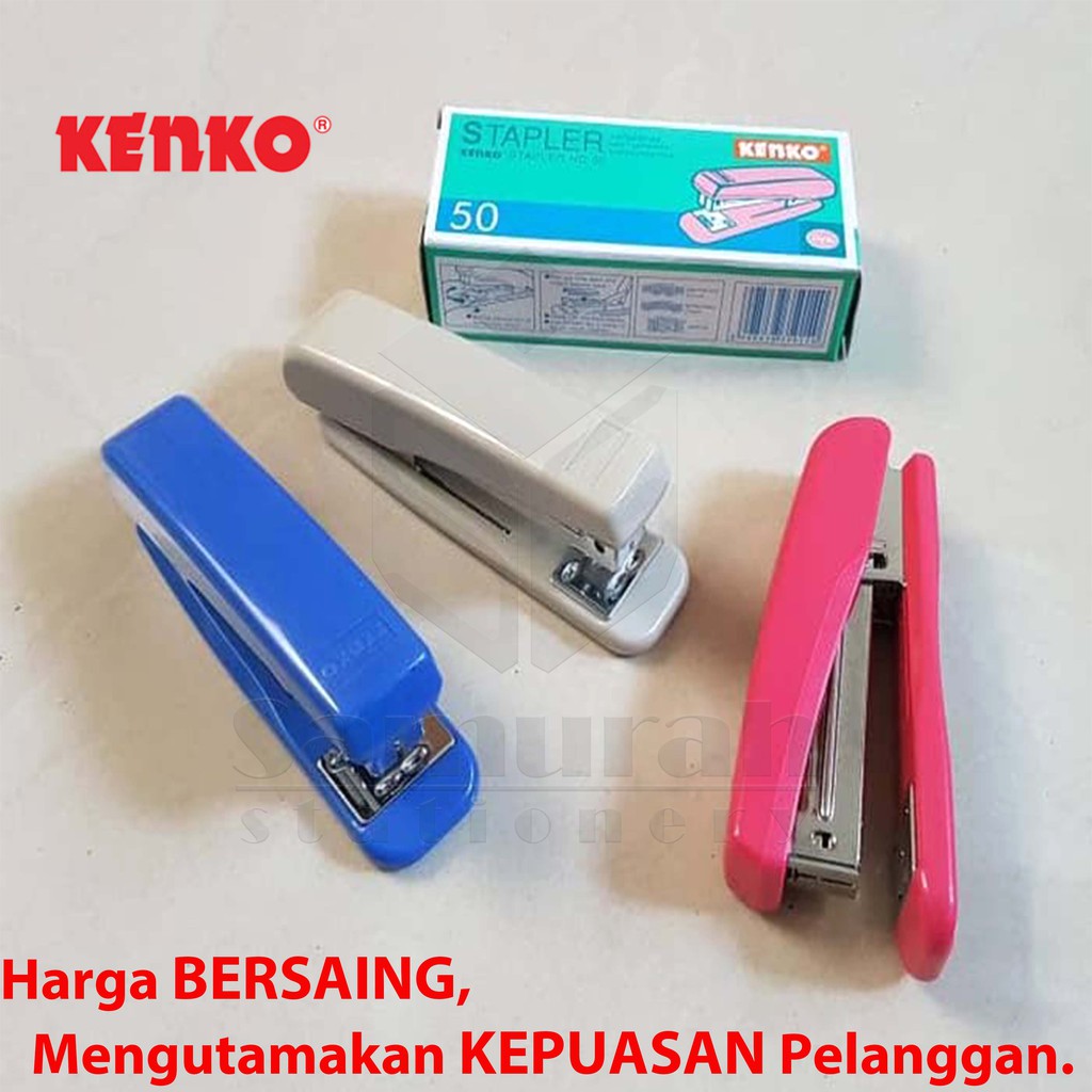 Jual Stapler Kenko HD 50 / Mesin Staples Tangan HD50 Kecil / Alat Strapler Hecter Stepler Kertas ...