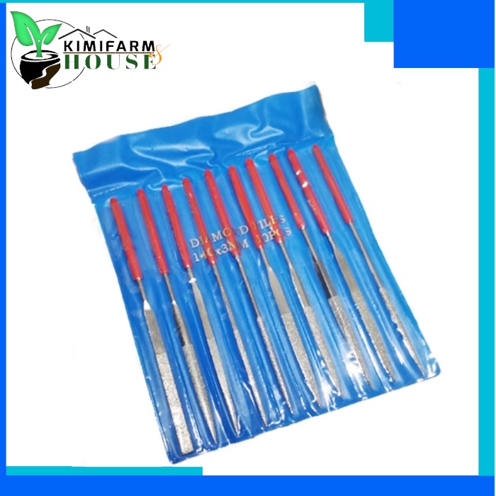 Jual Alat kikir kayu set Kikir mini diamond flat 1 set 10pcs Alat Kikir ...