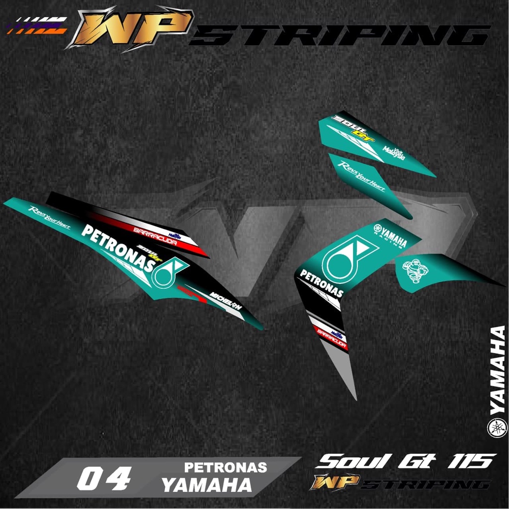 Jual Stiker Striping MIO SOUL GT 115 / Sticker Variasi List Skotlet ...