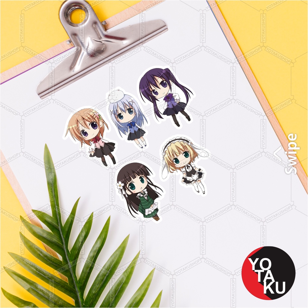 Jual Stiker Sticker Anime Gochiusa Is the order a Rabbit SA12301 ...