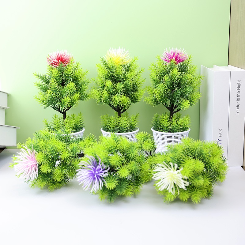 Jual PT66 Pot Tanaman Hias Bunga Plastik Pot Bunga Bongsai Artificial ...