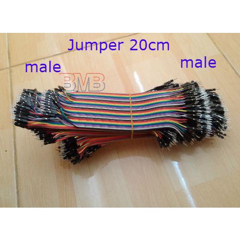 Jual Kabel Jumper Male - Male 20Cm Breadboard Arduino Dupont Belimas89 ...