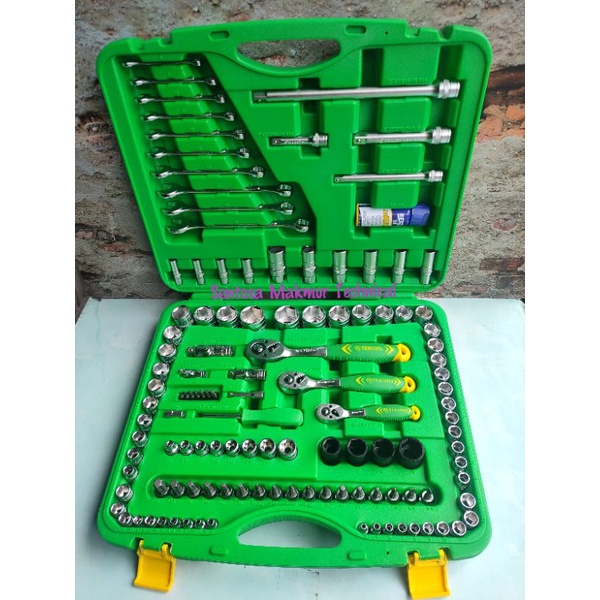 Jual TEKIRO 120 PCS 1/4" 3/8" 1/2" SET Kunci Mata Socket Sock Sok 120pcs | Shopee Indonesia