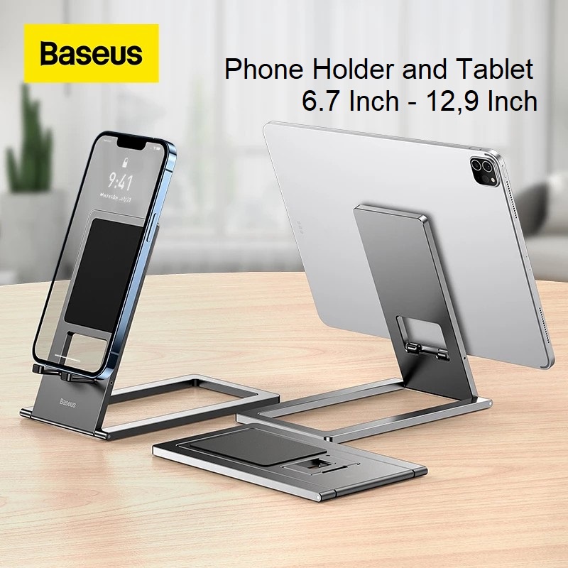 Jual Baseus Original Foldable Metal Phone Holder Tablet Tab Ipad Lipat ...