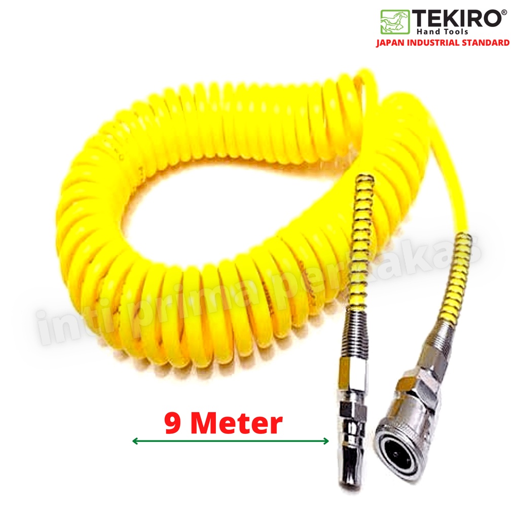 Jual TEKIRO Recoil Hose 9 Meter - Selang Angin Kompresor Spiral ...