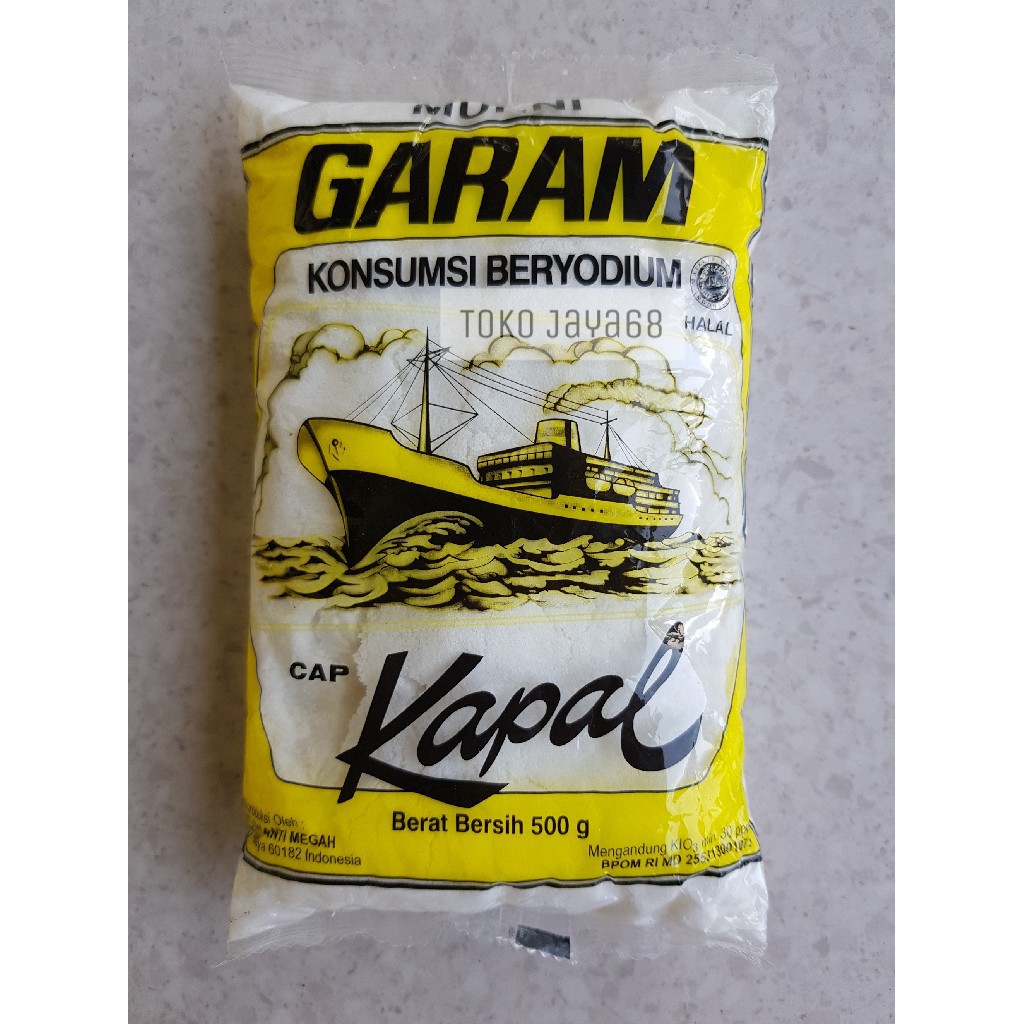 Jual GARAM MURNI Cap KAPAL 500 gr | Shopee Indonesia