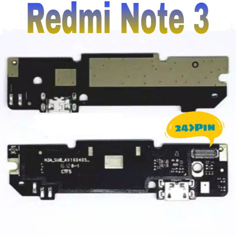 Jual Papan Charger Redmi Note 3 + Con Tc + Mic Flexibel 24 Pin ORIGINAL ...